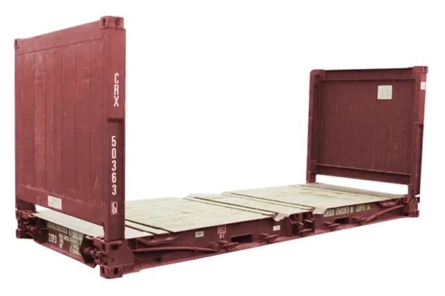 Contenedor maritimo 20' Flat Rack - usado - Eco Containers
